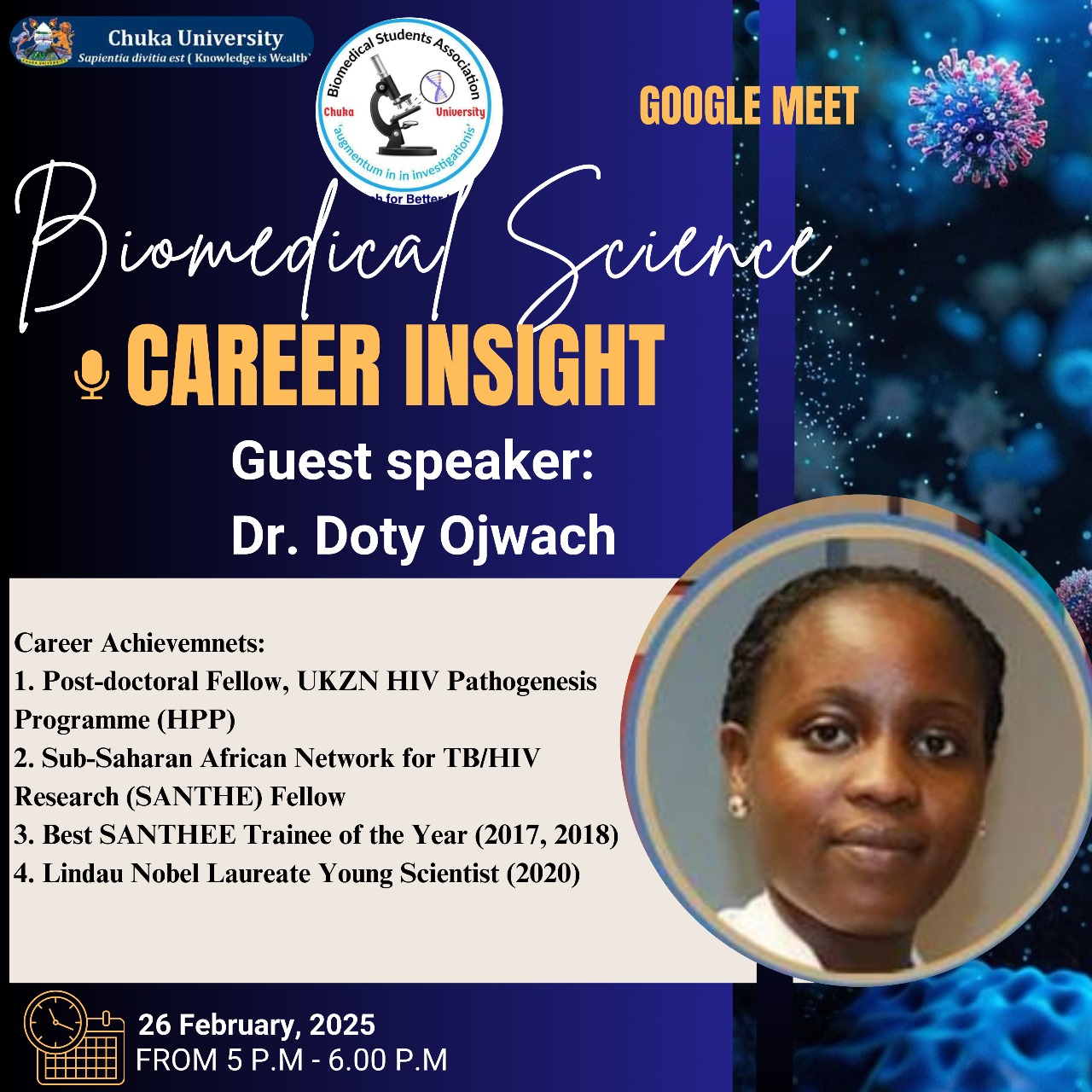 Biomedical Sciences Career Insight - Faculty of Science & Technology